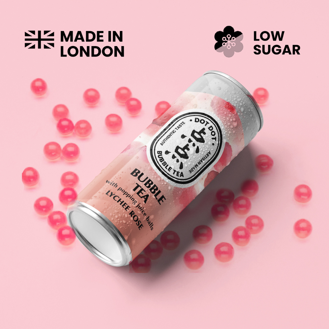Lychee Rose Sparkling Bubble Tea Can 12 x 250ml – mahalo